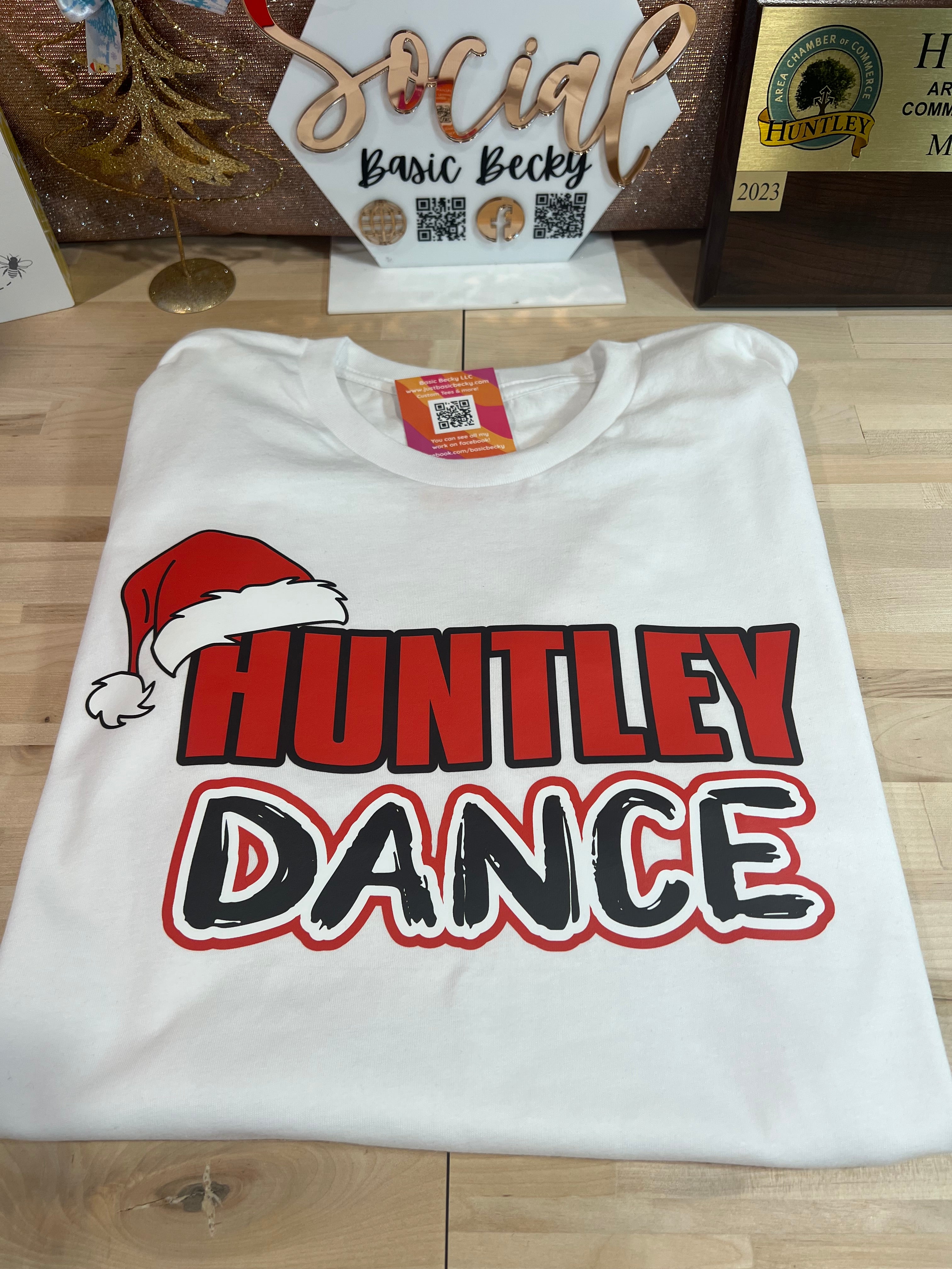 HUNTLEY DANCE TEAM SANTA HAT DESIGN – Basic Becky Tees & More