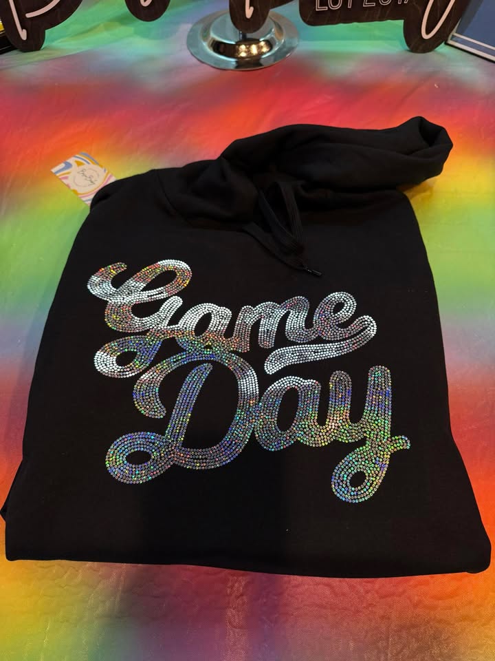GAME DAY SPANGLED DESIGN WITH SOCCER BALL PATCHES SCATTERED – Basic Becky Tees & More