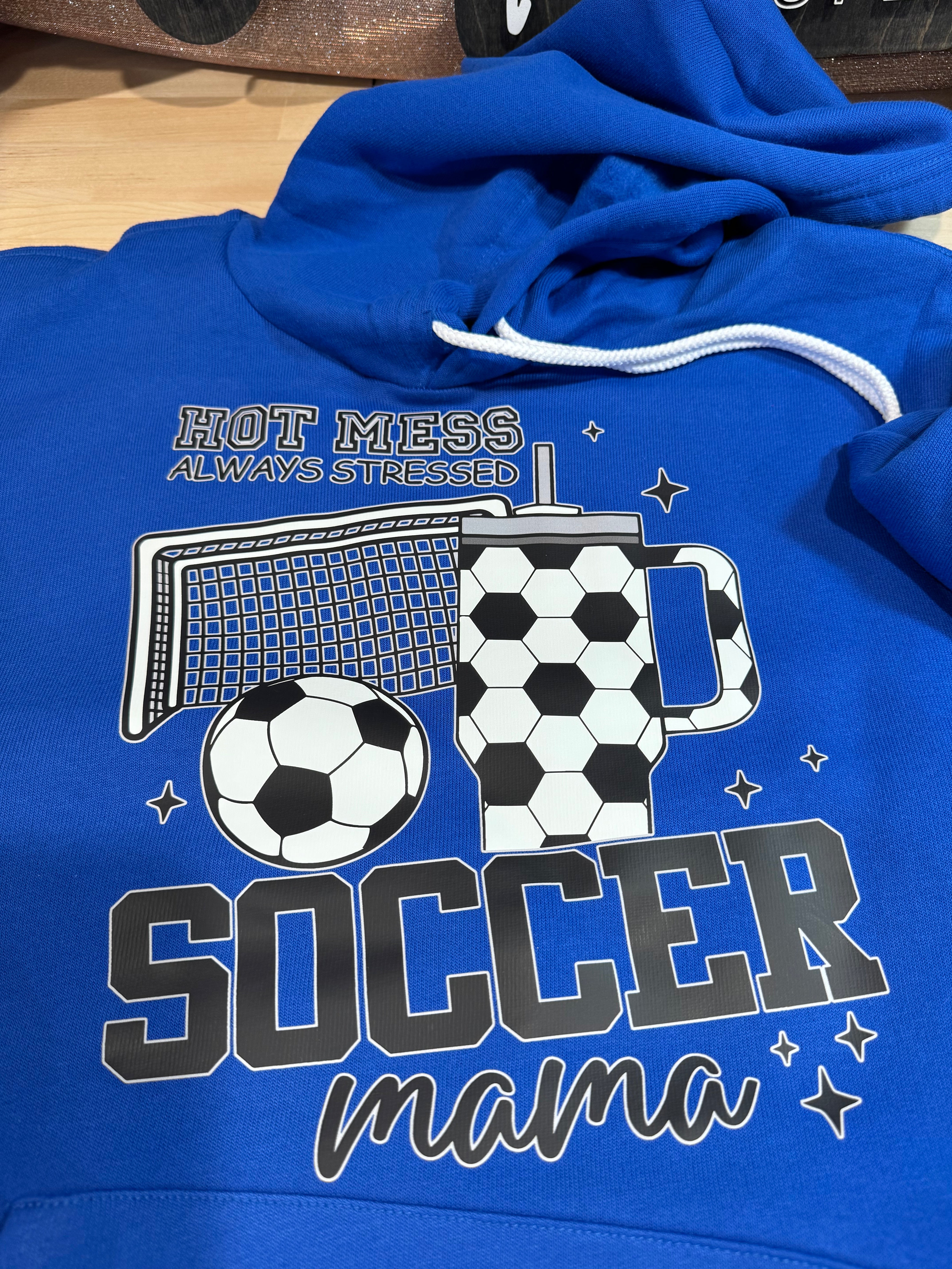 HOT MESS SOCCER MAMA WITH NUMBER / NAME ON BACK – Basic Becky Tees & More