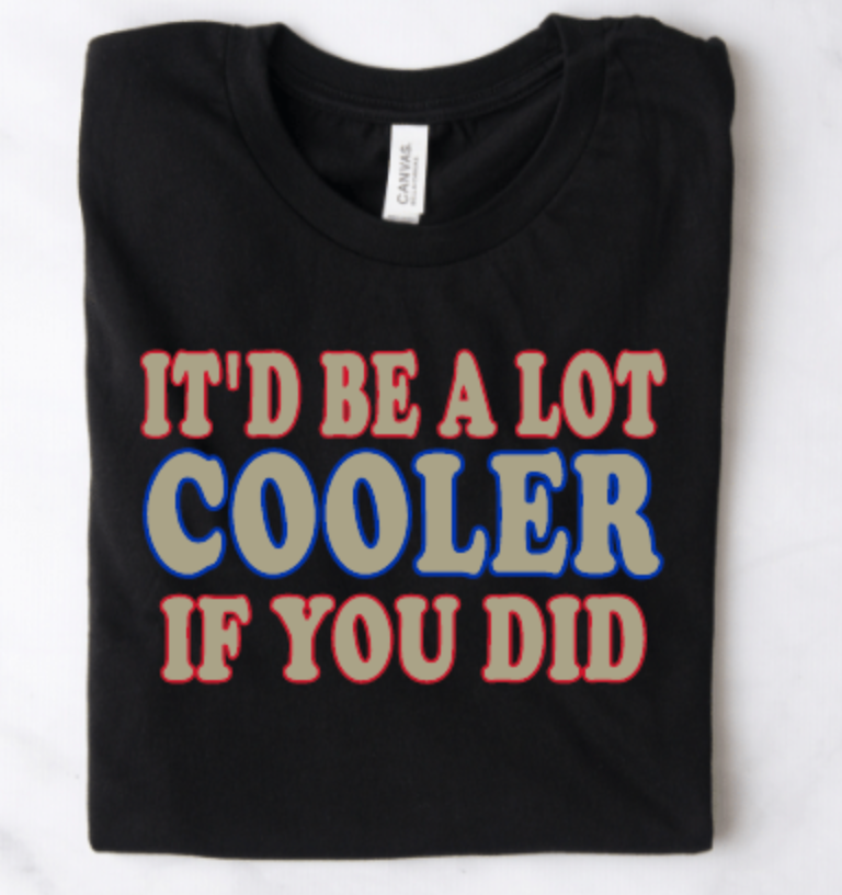 IT'D BE A LOT COOLER IF YOU DID – Basic Becky Tees & More