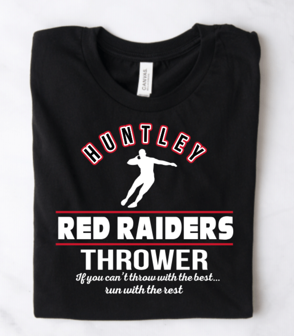 HUNTLEY RED RAIDERS THROWER (SASSY VERSION) – Basic Becky Tees & More