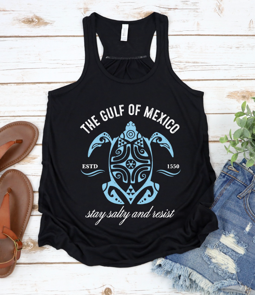 SEA TURTLE GULF OF MEXICO LIGHT BLUE TURTLE – Basic Becky Tees & More