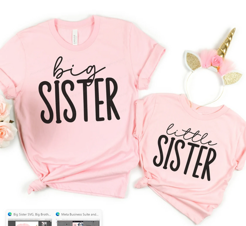 BIG BROTHER LITTLE SISTER BIG SISTER LITTLE BROTHER – Basic Becky Tees & More